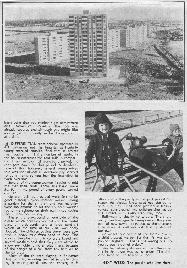 Ireland’s First New Town – Life in the Ballymun Housing Scheme – 1968 ...