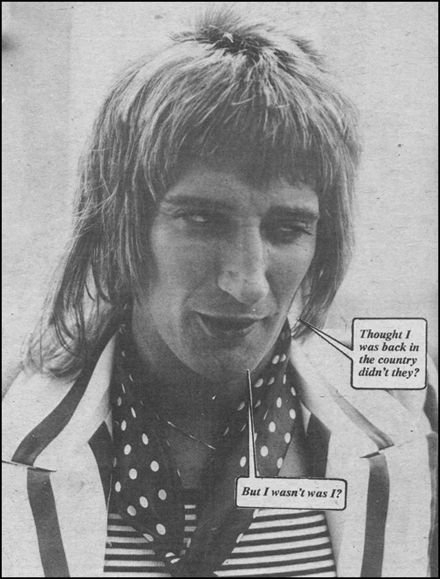 Rod Stewart & Britt Ekland- Dublin, NME August 1975 – Brand New Retro