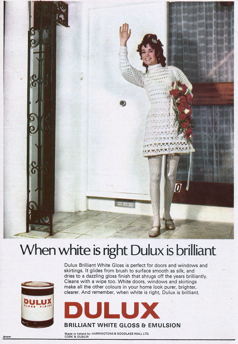4 Adverts for Dulux from Arrow Agency, Dublin 1969 – Brand New Retro