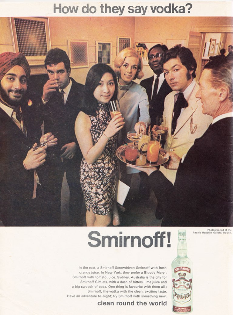 Advert for Smirnoff Vodka 1969 – Shot at Richie Hendriks Gallery ...