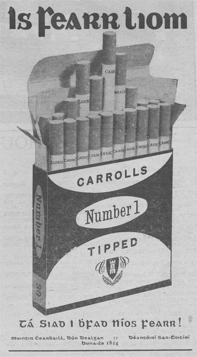 Two Irish Cigarette Adverts from 1959 – Brand New Retro