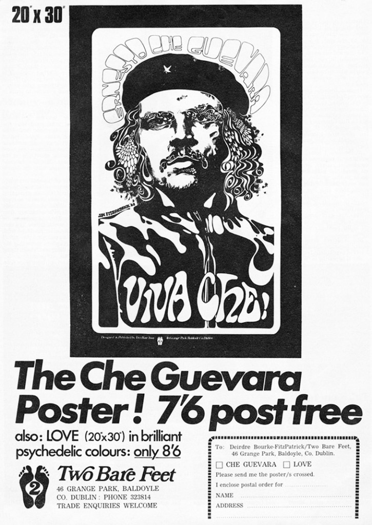 Advert for first Che Guevara Poster by Jim Fitzpatrick – 1968 – Brand ...
